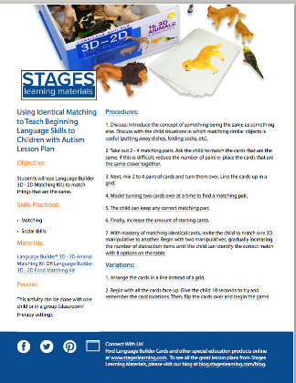 Lesson Plan: Using Identical Matching to Teach Beginning Language ...